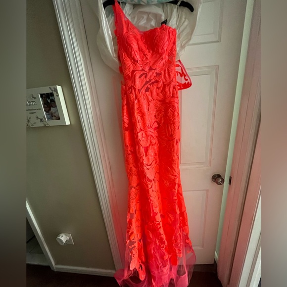 Jovani | Dresses | Coral Bright Colored Beautiful Jovani Prom Dress ...